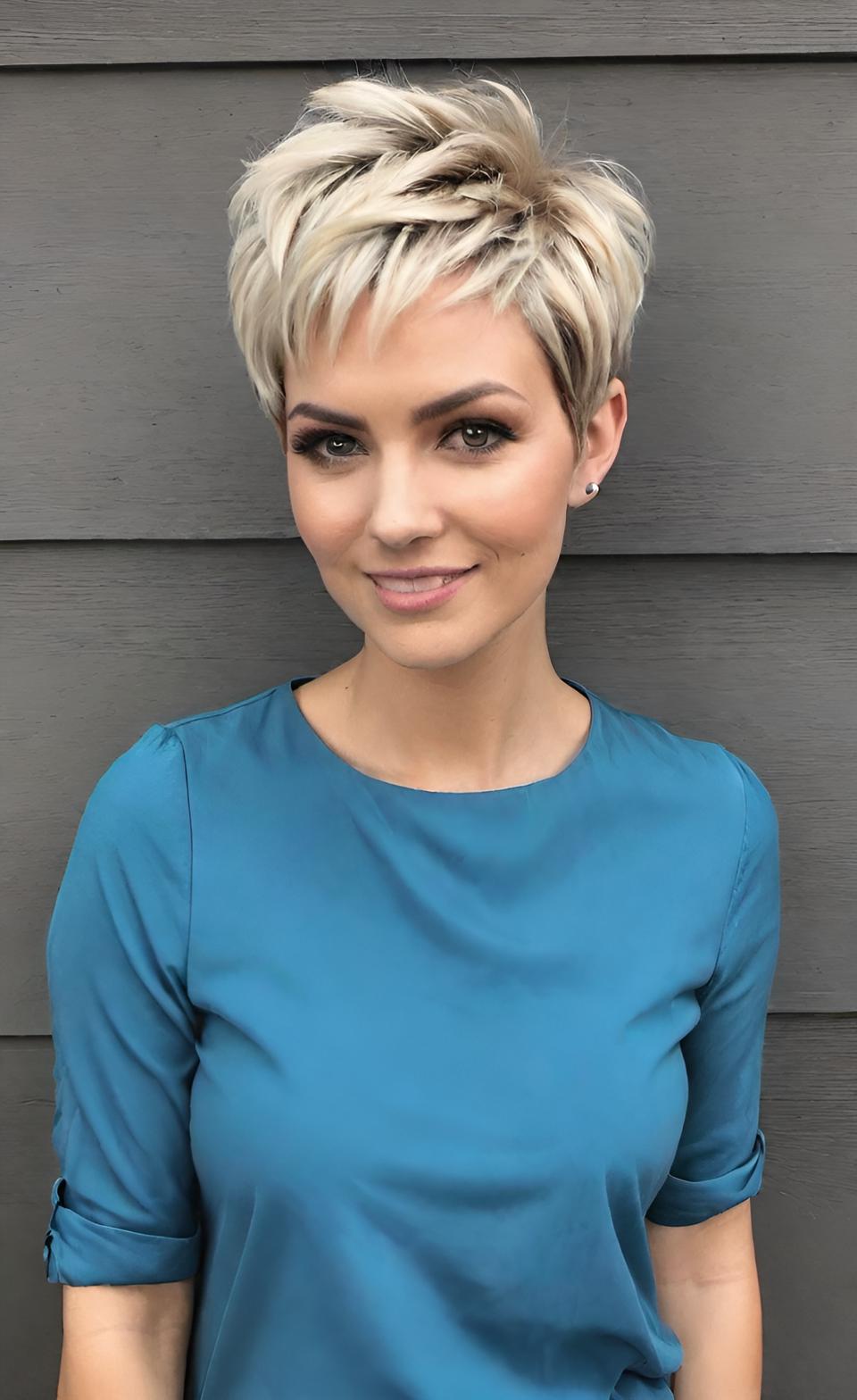 +28 Soft and Tousled Choppy Pixie Cuts for a Natural Glow🌿