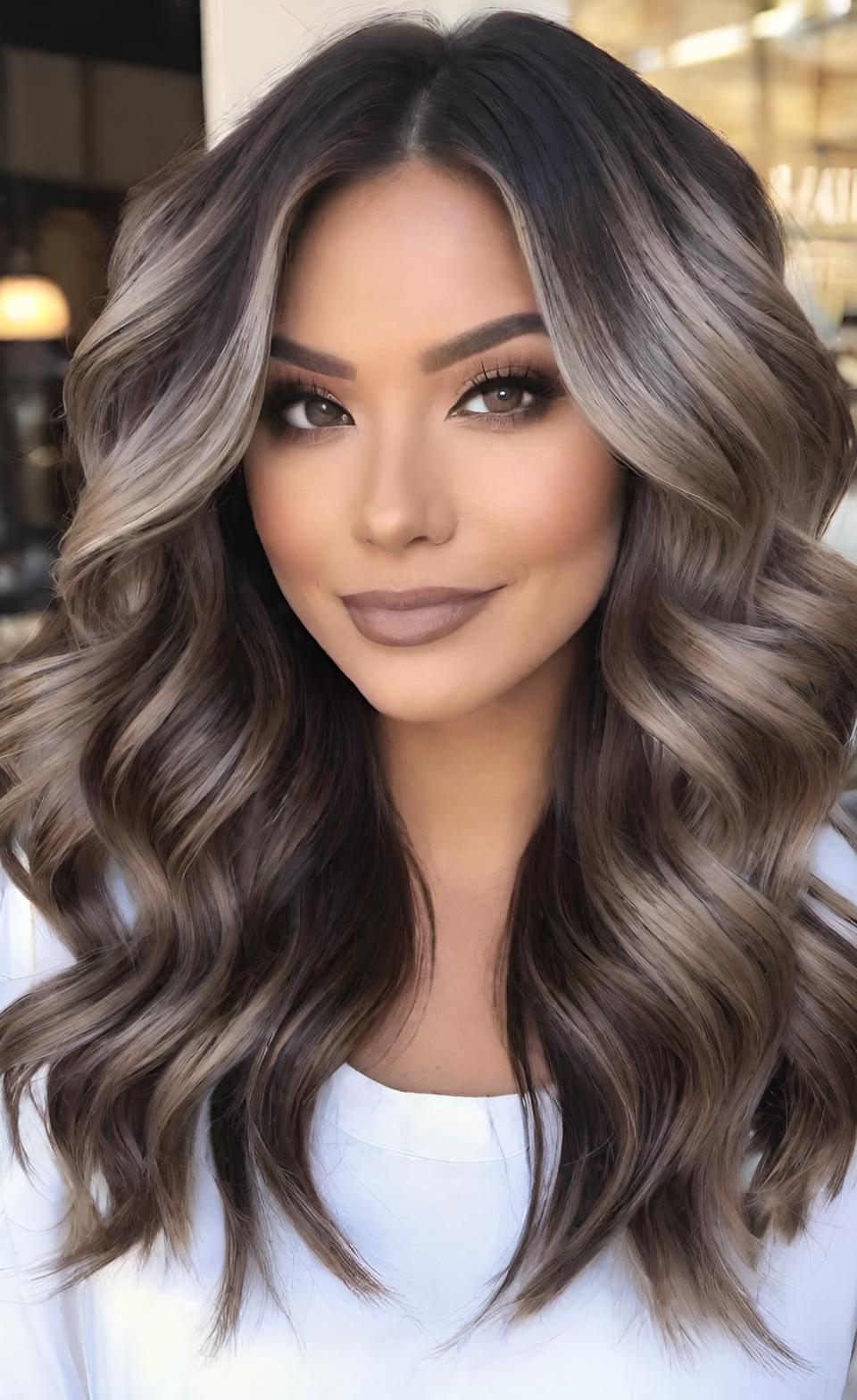 Soft Contrast ☕ 26 Ash Brown Balayage Looks Perfect for Every Season