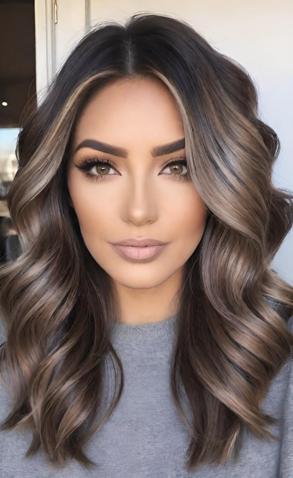 Soft Contrast ☕ 26 Ash Brown Balayage Looks Perfect for Every Season