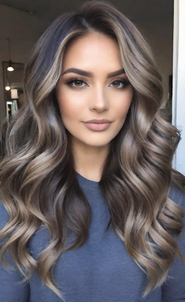 Soft Contrast ☕ 26 Ash Brown Balayage Looks Perfect for Every Season