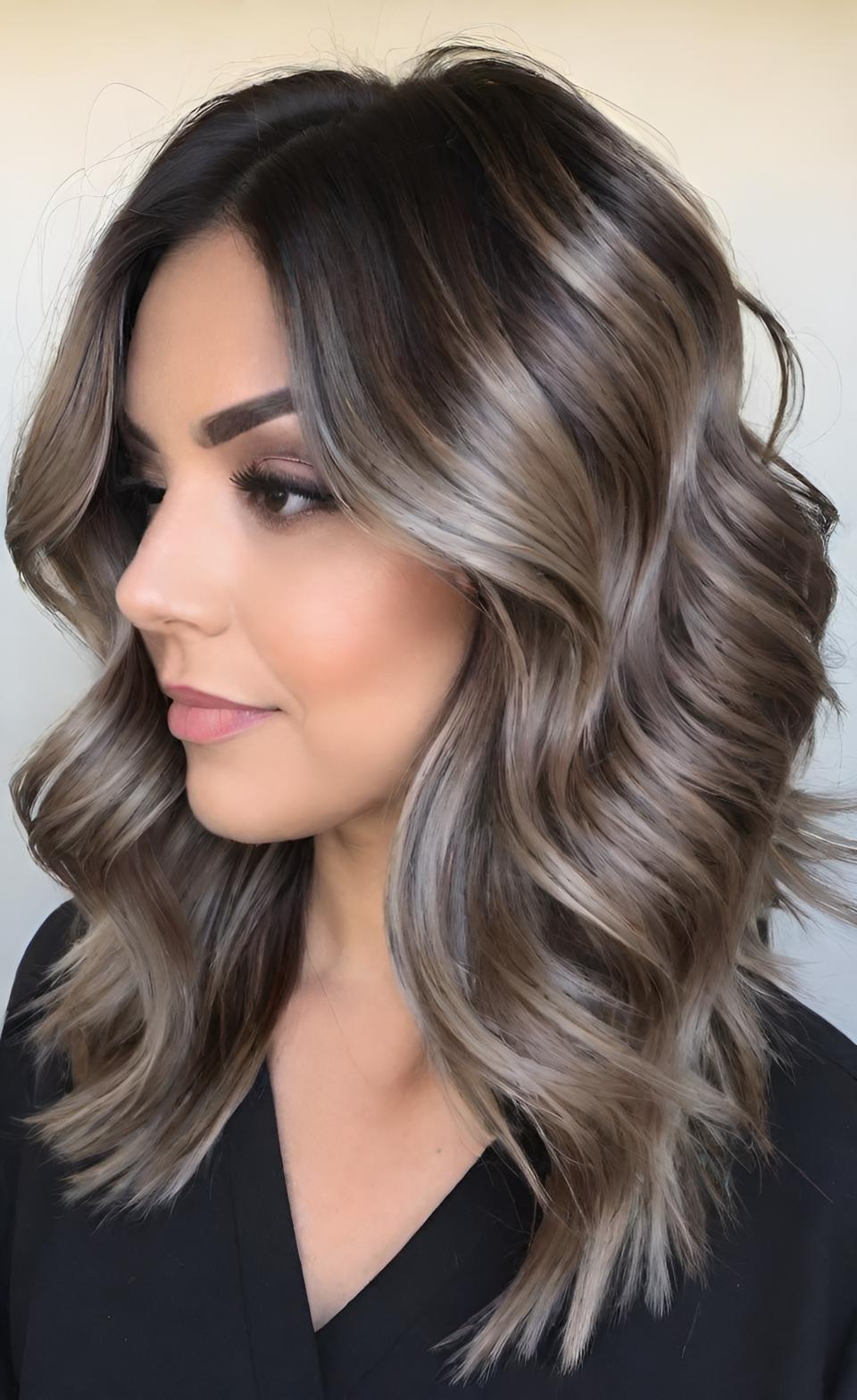 Soft Contrast ☕ 26 Ash Brown Balayage Looks Perfect for Every Season
