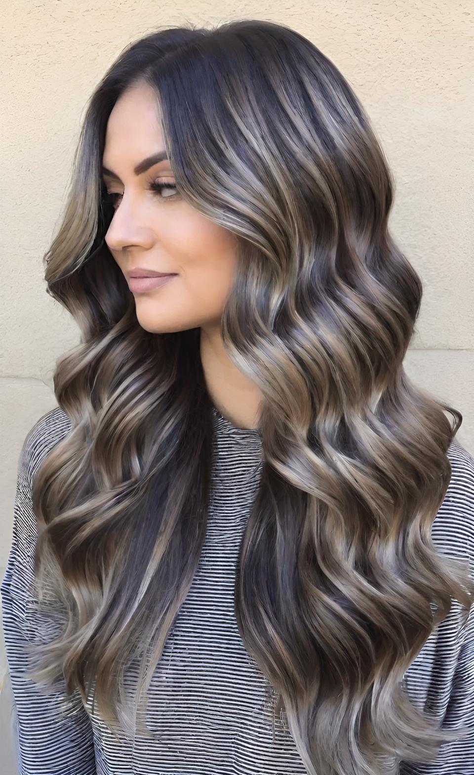 Soft Contrast ☕ 26 Ash Brown Balayage Looks Perfect for Every Season