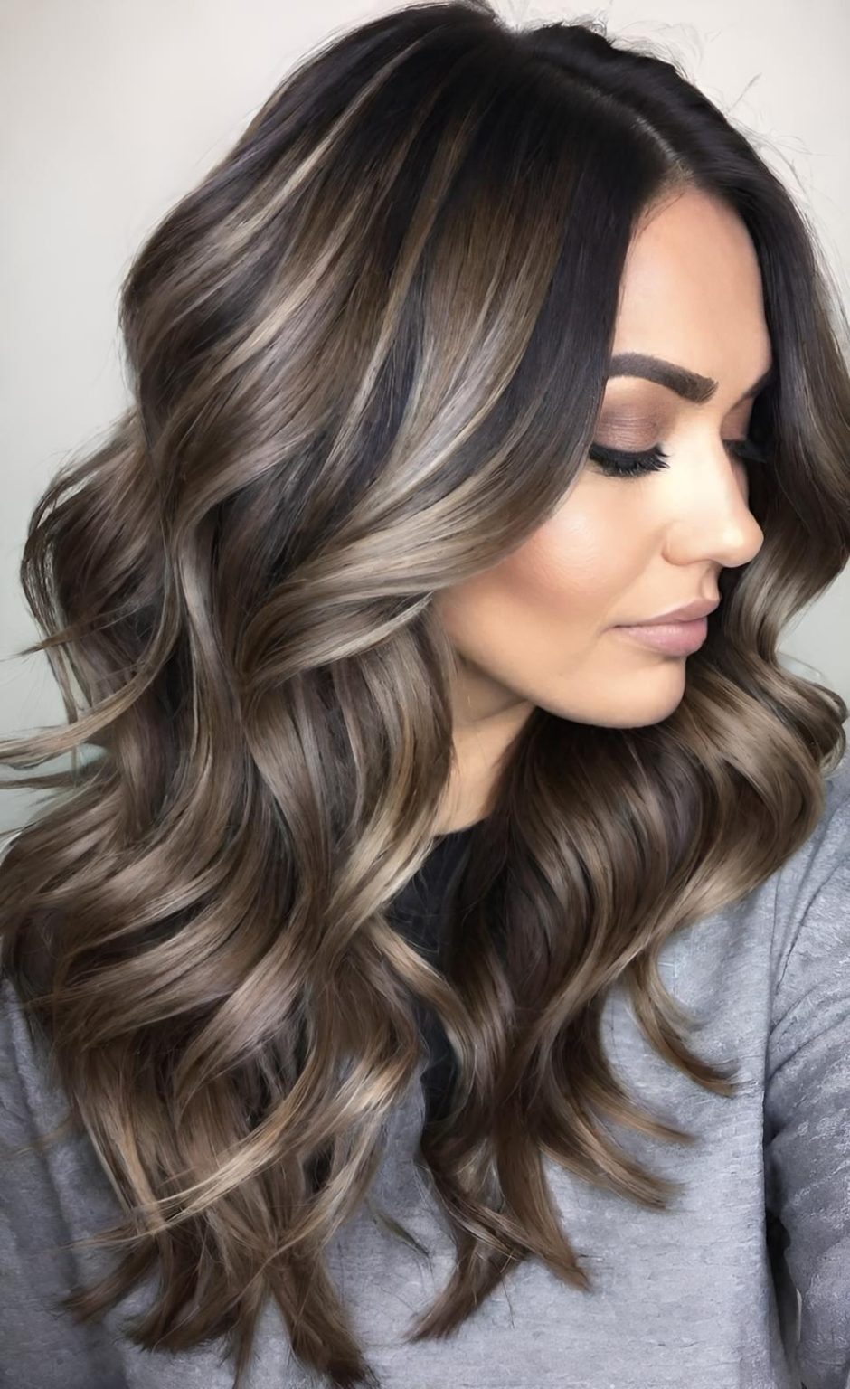 Soft Contrast ☕ 26 Ash Brown Balayage Looks Perfect for Every Season