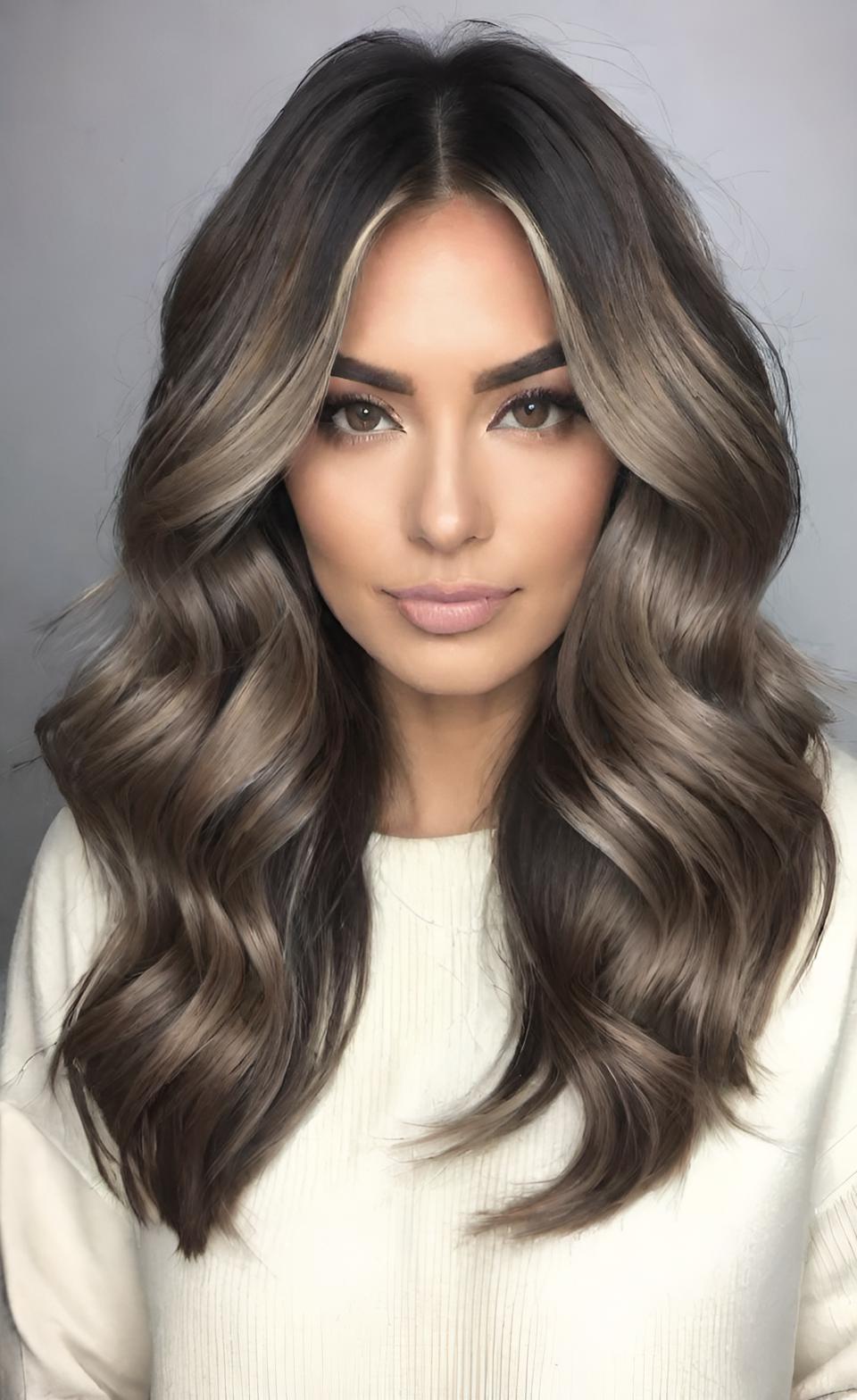 Soft Contrast ☕ 26 Ash Brown Balayage Looks Perfect for Every Season