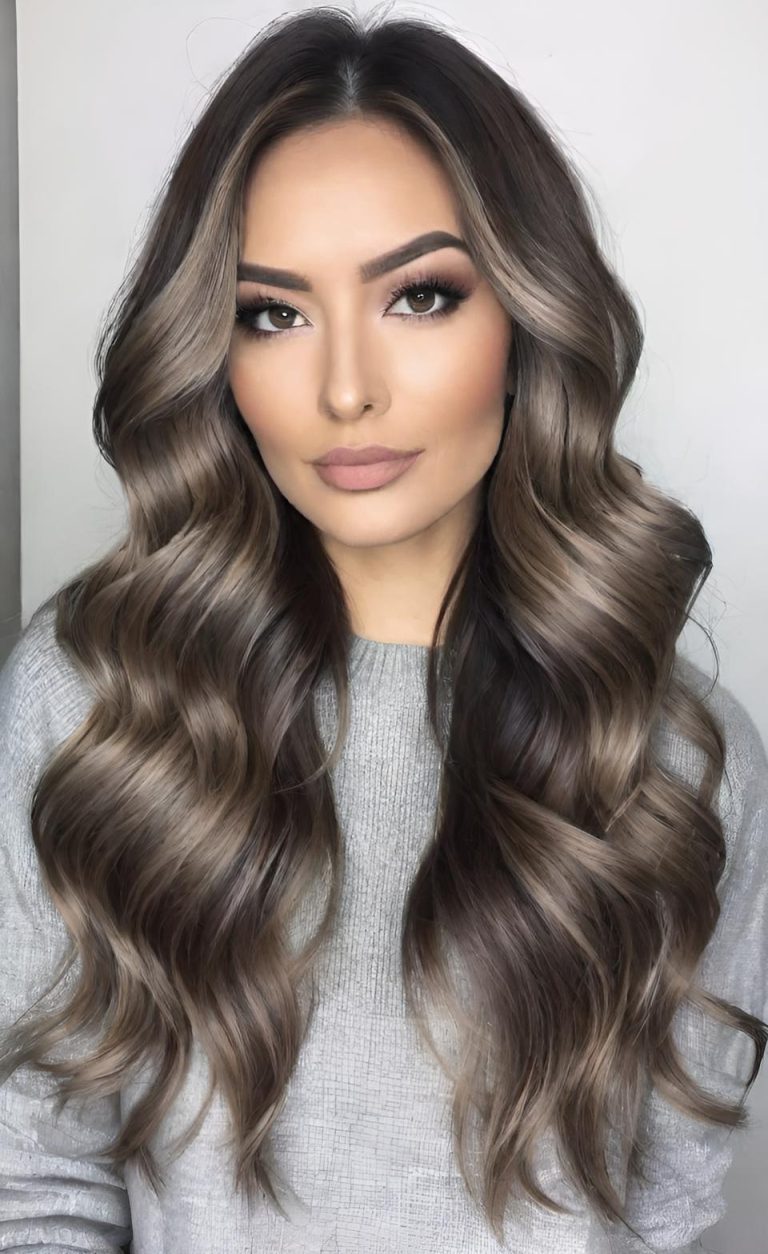Soft Contrast ☕ 26 Ash Brown Balayage Looks Perfect for Every Season
