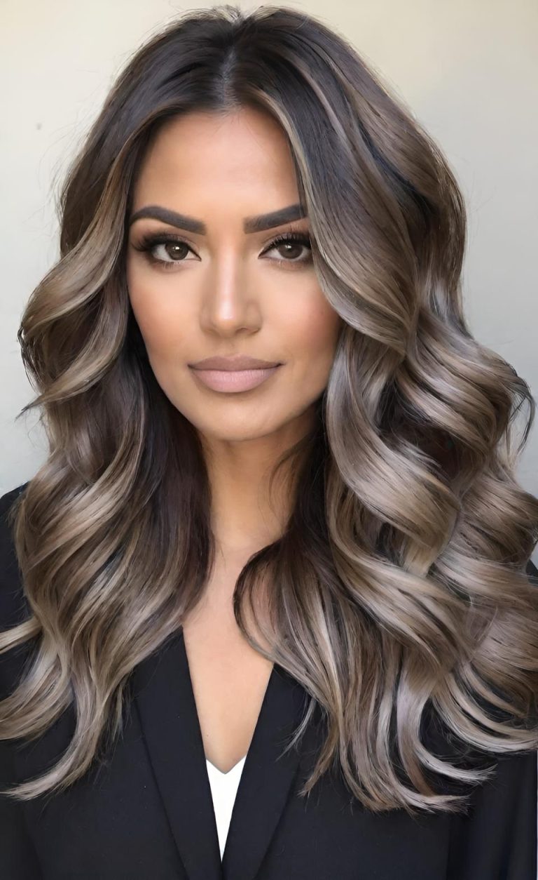 Soft Contrast ☕ 26 Ash Brown Balayage Looks Perfect for Every Season