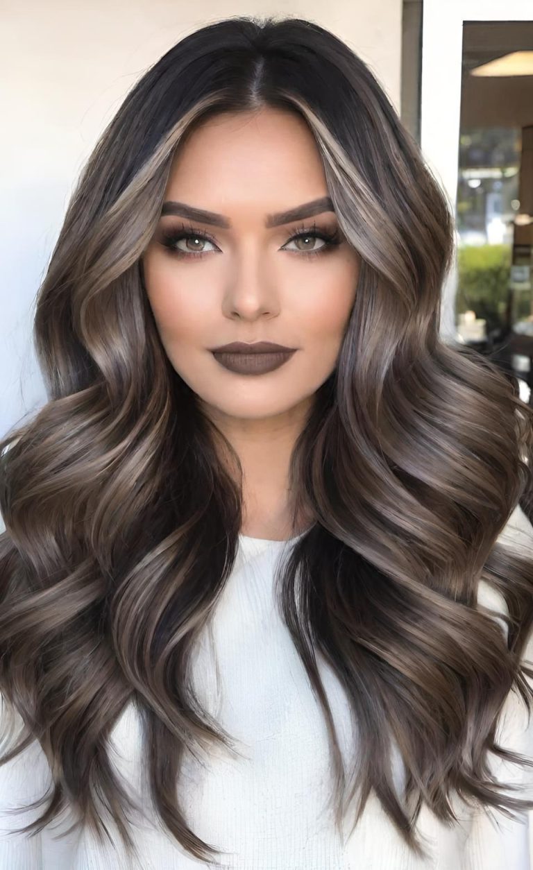 Soft Contrast ☕ 26 Ash Brown Balayage Looks Perfect for Every Season