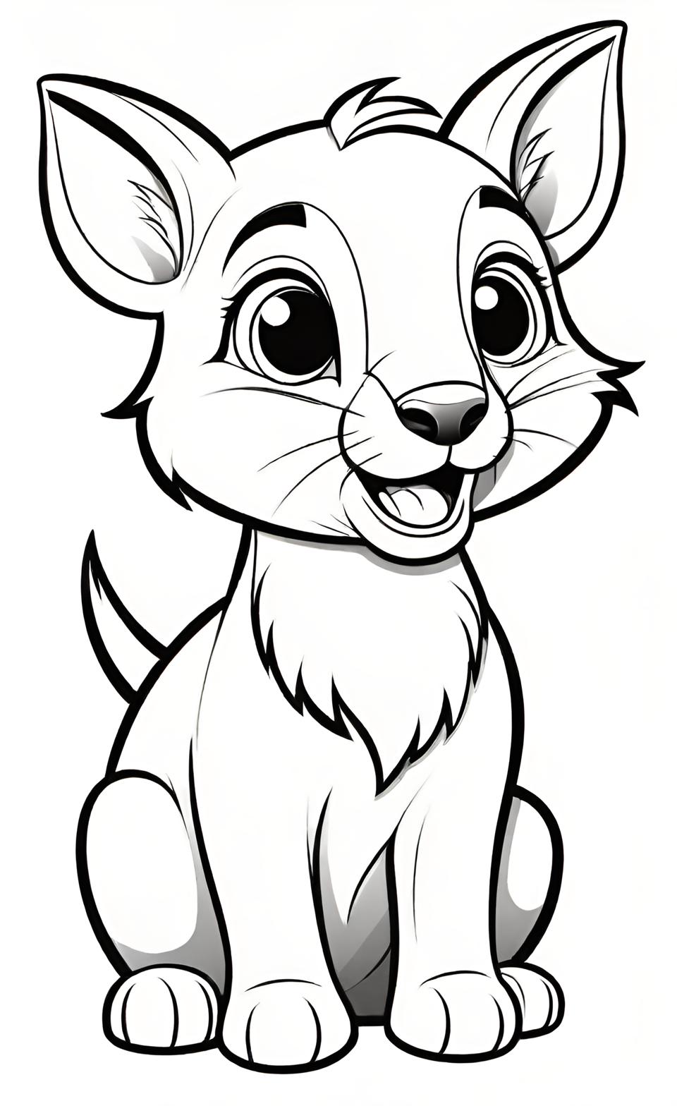 Free Animal Coloring Page #5 | Cute Animals Coloring Pages – EĞİTİM KÜLTÜR