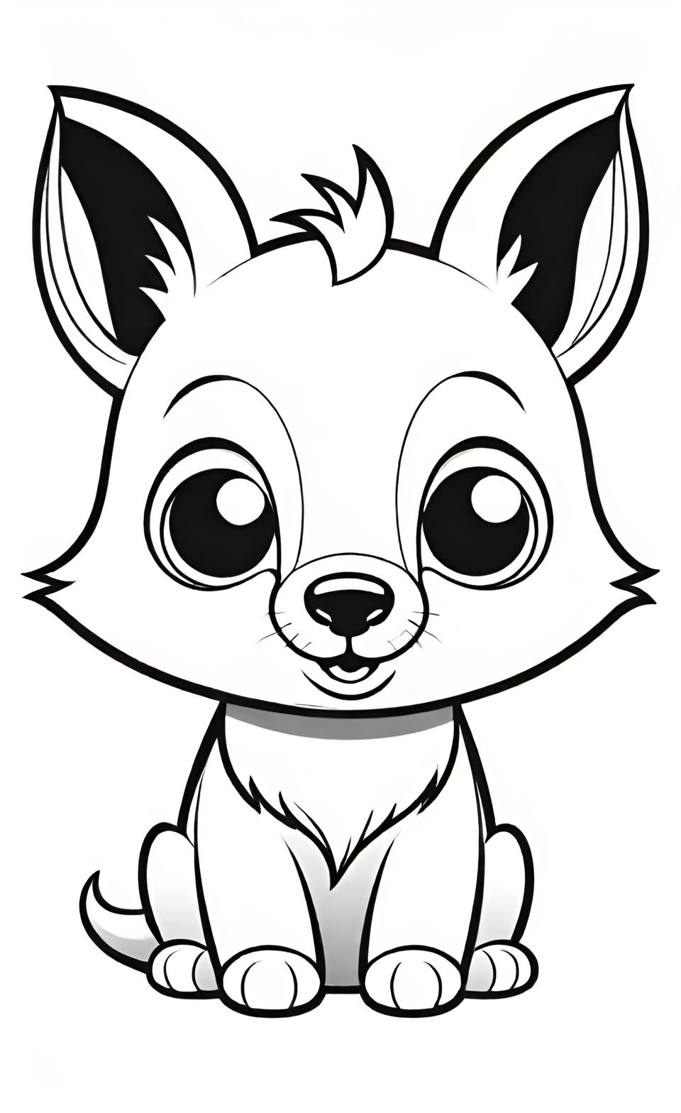 Free Animal Coloring Page #5 | Cute Animals Coloring Pages – EĞİTİM KÜLTÜR