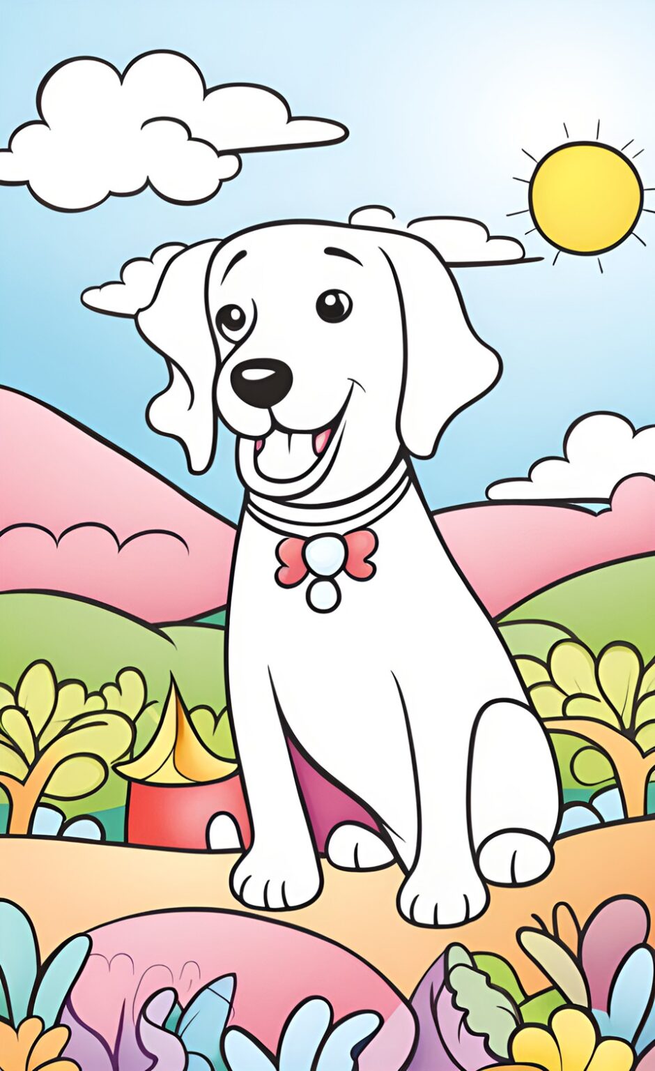 Free Printable Dog Coloring Pages For Kids #3 – EĞİTİM KÜLTÜR