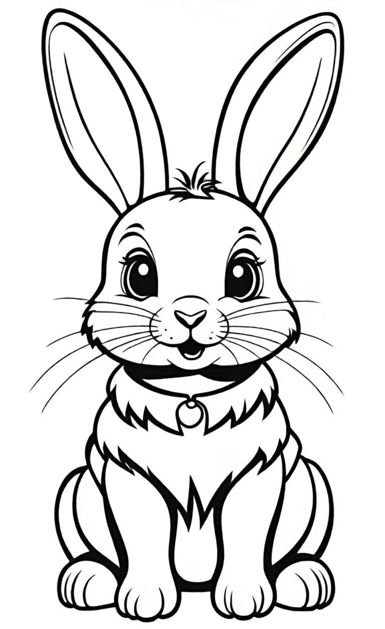 Free Printable Rabbit Coloring Pages – EĞİTİM KÜLTÜR