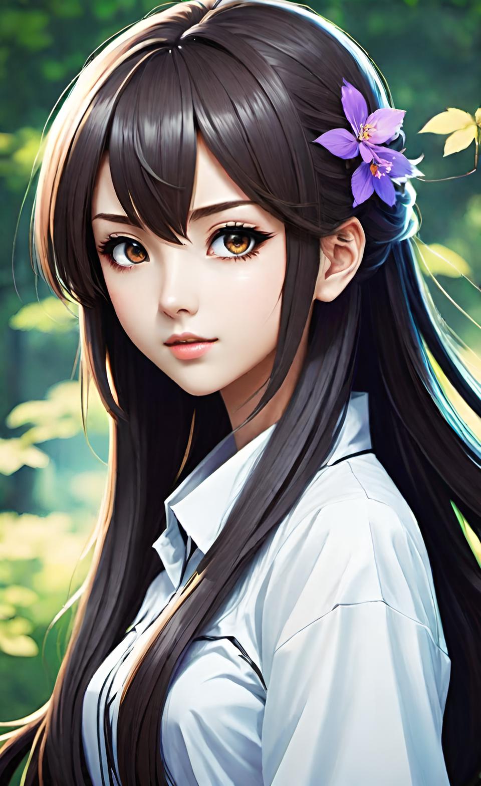 Anime drawing, beautiful girl, anime reskin style Wallpaper 4K #2 ...