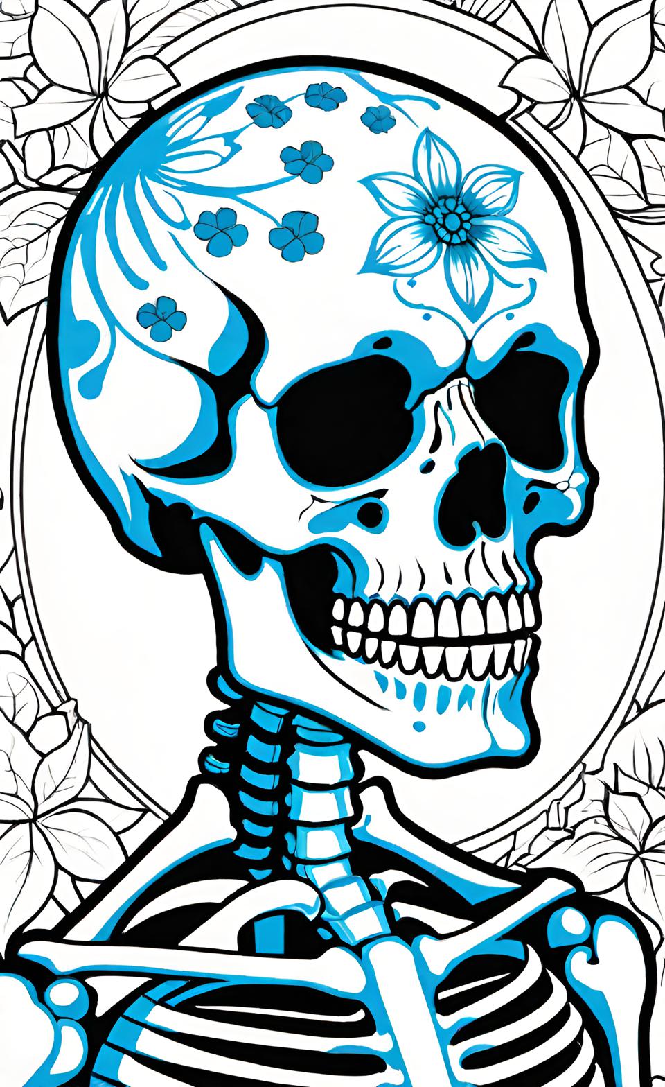 +33 Skeleton Coloring Pages – EĞİTİM KÜLTÜR