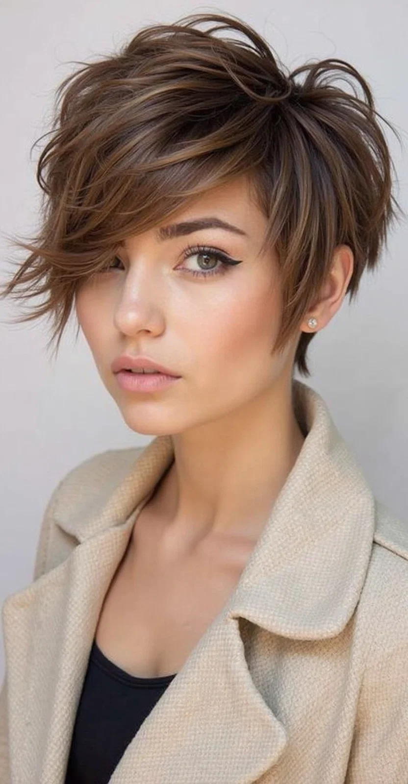 Voluminous Short Hairstyle with Layer (2) – EĞİTİM KÜLTÜR
