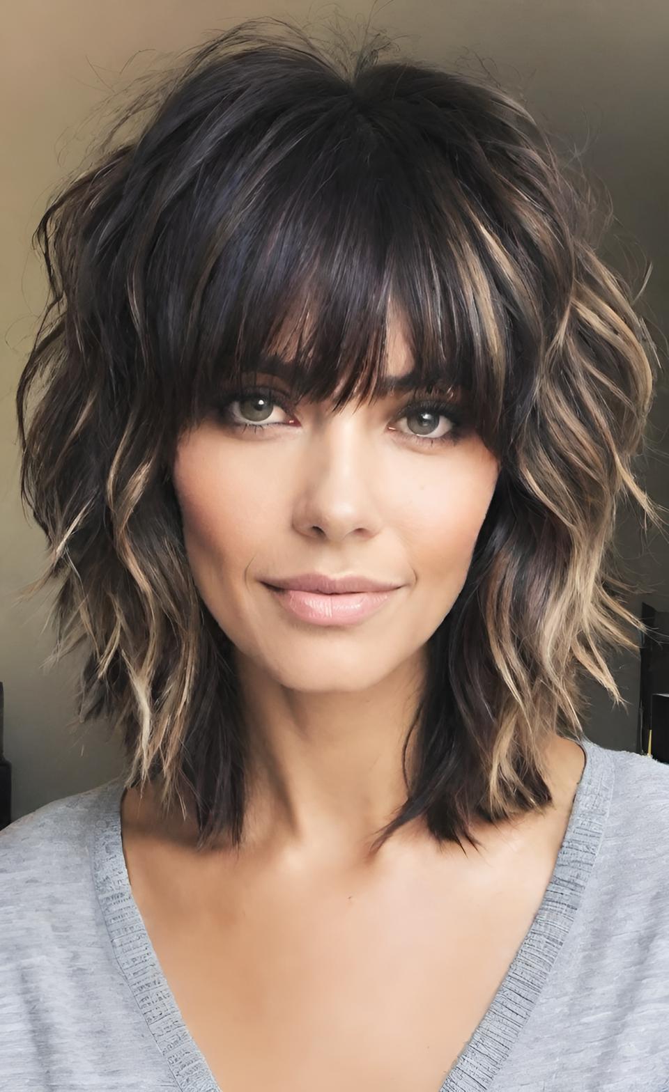 Choppy Shag Cuts ️ | Your Guide to Playful Layers & Wispy Bangs # ...