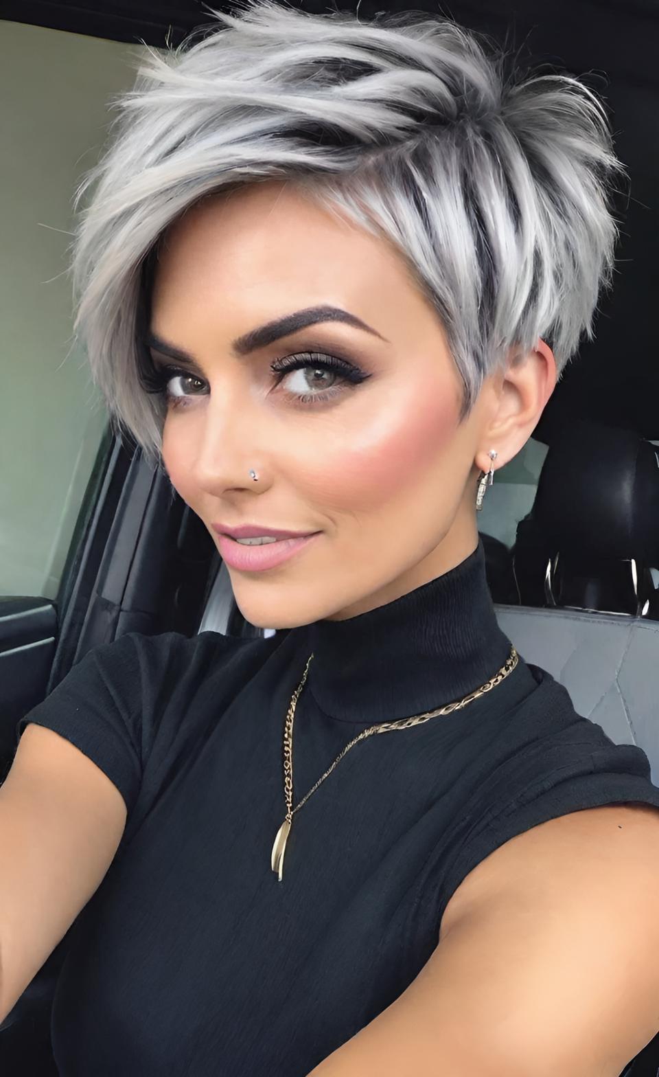 Choppy Pixie Power ️ | Short, Edgy Cuts That Radiate Confidence 🔥 ...